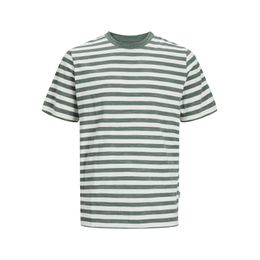 Jack & Jones Jack & Jones T-Shirt 'JJTampa' Herren Gr&ouml;&szlig;e M dunkelgr&uuml;n / wei&szlig;