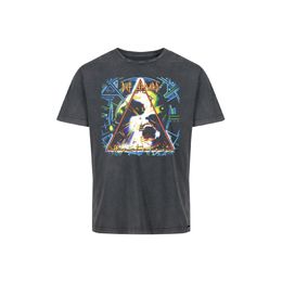 Recovered T-Shirt 'Def Leppard Hysteria' Damen Gr&ouml;&szlig;e L anthrazit