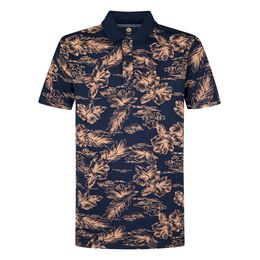 PETROL INDUSTRIES Poloshirt 'Shellway' Herren Gr&ouml;&szlig;e XXL beige / navy