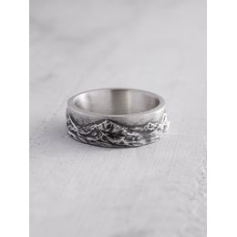 Reytel Ring 'MOUNTAINS' Herren Gr&ouml;&szlig;e 71 silber