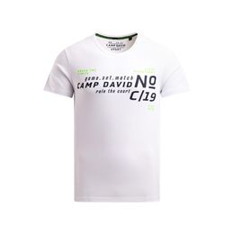 CAMP DAVID T-Shirt Herren Gr&ouml;&szlig;e S hellgr&uuml;n / schwarz / wei&szlig;