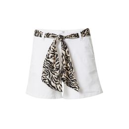 Le Temps Des Cerises Shorts 'Veli' Damen Gr&ouml;&szlig;e 42 beige / schwarz / wei&szlig;