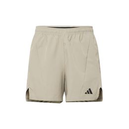 adidas Performance Sportshorts 'Designed For Training' Herren Gr&ouml;&szlig;e S greige / schwarz