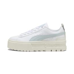 Puma Sneaker 'Mayze Lux' Damen Gr&ouml;&szlig;e 42.5 hellblau / wei&szlig;