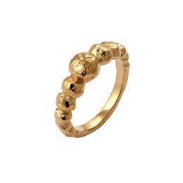 Haze&Glory Haze&glory Ring 'Bubble' Damen Gr&ouml;&szlig;e 52 gold