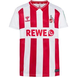 Hummel Fu&szlig;balltrikot '1. FC K&ouml;ln 25-26 HOME' Jungen Gr&ouml;&szlig;e 128 rot / wei&szlig;