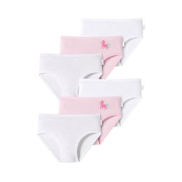 Schiesser Slip M&auml;dchen Gr&ouml;&szlig;e 92 t&uuml;rkis / rosa / wei&szlig;