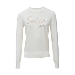 Salsa Jeans Pullover Damen Gr&ouml;&szlig;e XS beige / naturwei&szlig;