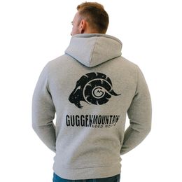 GUGGEN Mountain Sweatshirt 'Kapuzenpullover H02 Fleece Hoodie' Herren Gr&ouml;&szlig;e L grau