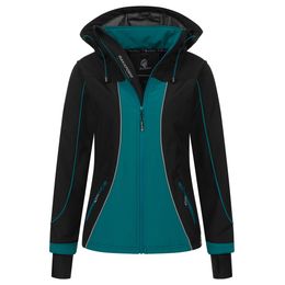 Rock Creek Funktionsjacke Damen Gr&ouml;&szlig;e XL t&uuml;rkis / schwarz