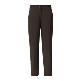 comma, COMMA B&uuml;gelfaltenhose Damen Gr&ouml;&szlig;e 44 dunkelbraun