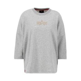 Alpha Industries Sweatshirt 'Crystal OS' Damen Gr&ouml;&szlig;e M grau