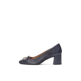 Kazar Pumps Damen Gr&ouml;&szlig;e 37 dunkelblau / silber