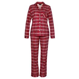 H.I.S. H.I.S Pyjama Damen Gr&ouml;&szlig;e XS bordeaux / hellrot Winterkleid