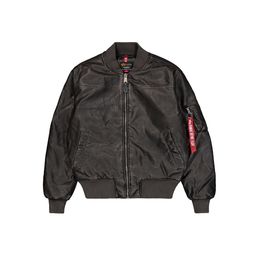 Alpha Industries &Uuml;bergangsjacke 'MA-1 FL' Herren Gr&ouml;&szlig;e XXXL schwarz