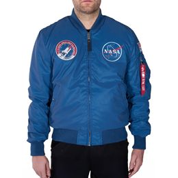 Alpha Industries &Uuml;bergangsjacke 'MA-1 NASA Reflective' Herren Gr&ouml;&szlig;e XXL blau