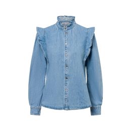 Marie Lund Bluse Damen Gr&ouml;&szlig;e S blue denim