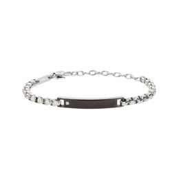 Breil Armband Herren Gr&ouml;&szlig;e One Size schwarz / silber / transparent