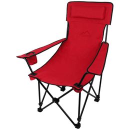 Normani Outdoor-Klappstuhl 'Nipigon' Herren Gr&ouml;&szlig;e XS/XL rot / schwarz