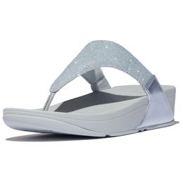 fitflop Zehentrenner Damen Gr&ouml;&szlig;e 38 pastellblau / silber