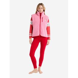 Etam Weste 'Wendy' Damen Gr&ouml;&szlig;e XL beige / rosa / rot / wei&szlig;