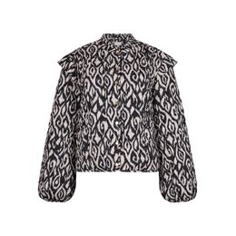 Apricot Textured Ikat Quilted Jacket ' ' Damen Gr&ouml;&szlig;e XS schwarz