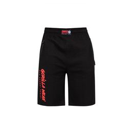 Gorilla Wear Shorts 'Augustine Old School' Herren Gr&ouml;&szlig;e 31/33 rot / schwarz / wei&szlig;
