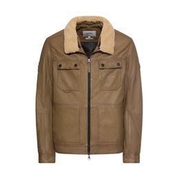 Camel Active Leder Fieldjacke mit Brusttaschen Herren Gr&ouml;&szlig;e XXXL braun