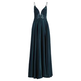 Vera Mont Abendkleid Damen Gr&ouml;&szlig;e 40 dunkelgr&uuml;n Winterkleid