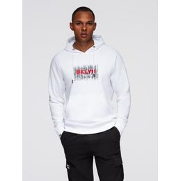 Ombre Sweatshirt Herren Gr&ouml;&szlig;e XXL grau / rot / wei&szlig;