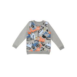 Denokids Sweatshirt aus dickem Baumwollstoff Jungen Gr&ouml;&szlig;e 104 grau