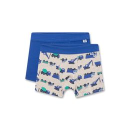 Sanetta Boxershorts Jungen Gr&ouml;&szlig;e 128 beige / blau / jade