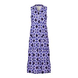 Street One Kleid Damen Gr&ouml;&szlig;e 40 indigo / nachtblau / wei&szlig; Winterkleid