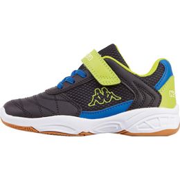 Kappa Sportschuh Jungen Gr&ouml;&szlig;e 25 blau / limette / schwarz / wei&szlig;