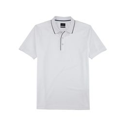 OLYMP Poloshirt Herren Gr&ouml;&szlig;e XXL schwarz / wei&szlig;