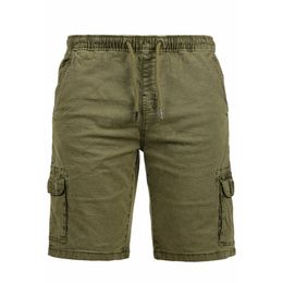 INDICODE Jeans Cargoshorts 'Frances' Herren Gr&ouml;&szlig;e 33 gr&uuml;n / khaki / oliv