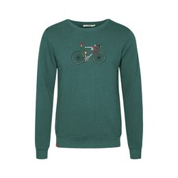 Greenbomb Sweatshirt 'Bike Enzo' Herren Gr&ouml;&szlig;e XL dunkelgr&uuml;n / mischfarben