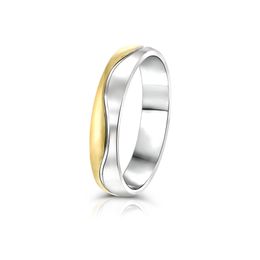 Lucardi Ring Herren Gr&ouml;&szlig;e 68 gold / silber