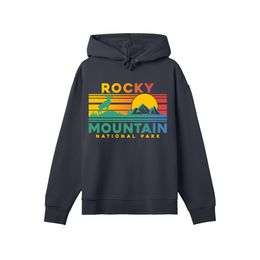 F4NT4STIC Sweatshirt 'US National Parks Rocky Mountain Sunset' Damen Gr&ouml;&szlig;e XL mischfarben / schwarz