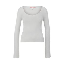QS Pullover Damen Gr&ouml;&szlig;e L silbergrau