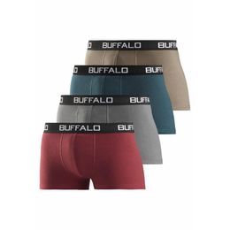 Buffalo Boxershorts Herren Gr&ouml;&szlig;e S enzian / taupe / stone / dunkelrot