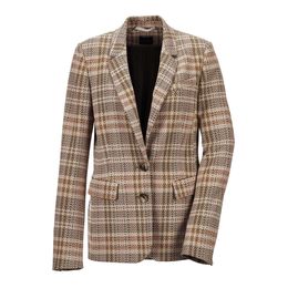 Madeleine Mode Madeleine Blazer Damen Gr&ouml;&szlig;e 36 dunkelbeige / cognac / schwarz
