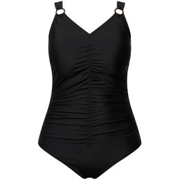 Ulla Popken Badeanzug Damen Gr&ouml;&szlig;e 8XL braun / schwarz