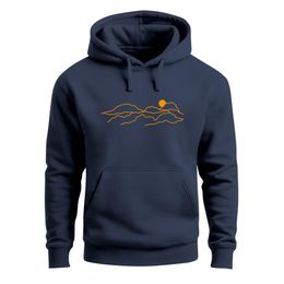 Neverless Sweatshirt 'Bergkette' Herren Gr&ouml;&szlig;e M navy