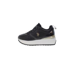 U.S. Polo Assn. Sneaker 'BAYLE002WDYM1' Damen Gr&ouml;&szlig;e 40 gold / schwarz