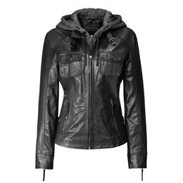 JCC Lederjacke Damen Gr&ouml;&szlig;e M schwarz