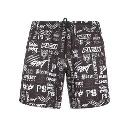 Plein Sport Badeshorts Herren Gr&ouml;&szlig;e L schwarz / wei&szlig;