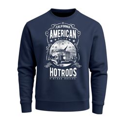 Neverless Sweatshirt 'American Hotrods' Herren Gr&ouml;&szlig;e L navy