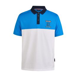 HECHTER PARIS Poloshirt Herren Gr&ouml;&szlig;e M azur / wei&szlig;