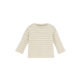 Noppies Langarmshirt ' Sumer ' Gr&ouml;&szlig;e 74 dunkelbeige / pastellgr&uuml;n / offwhite